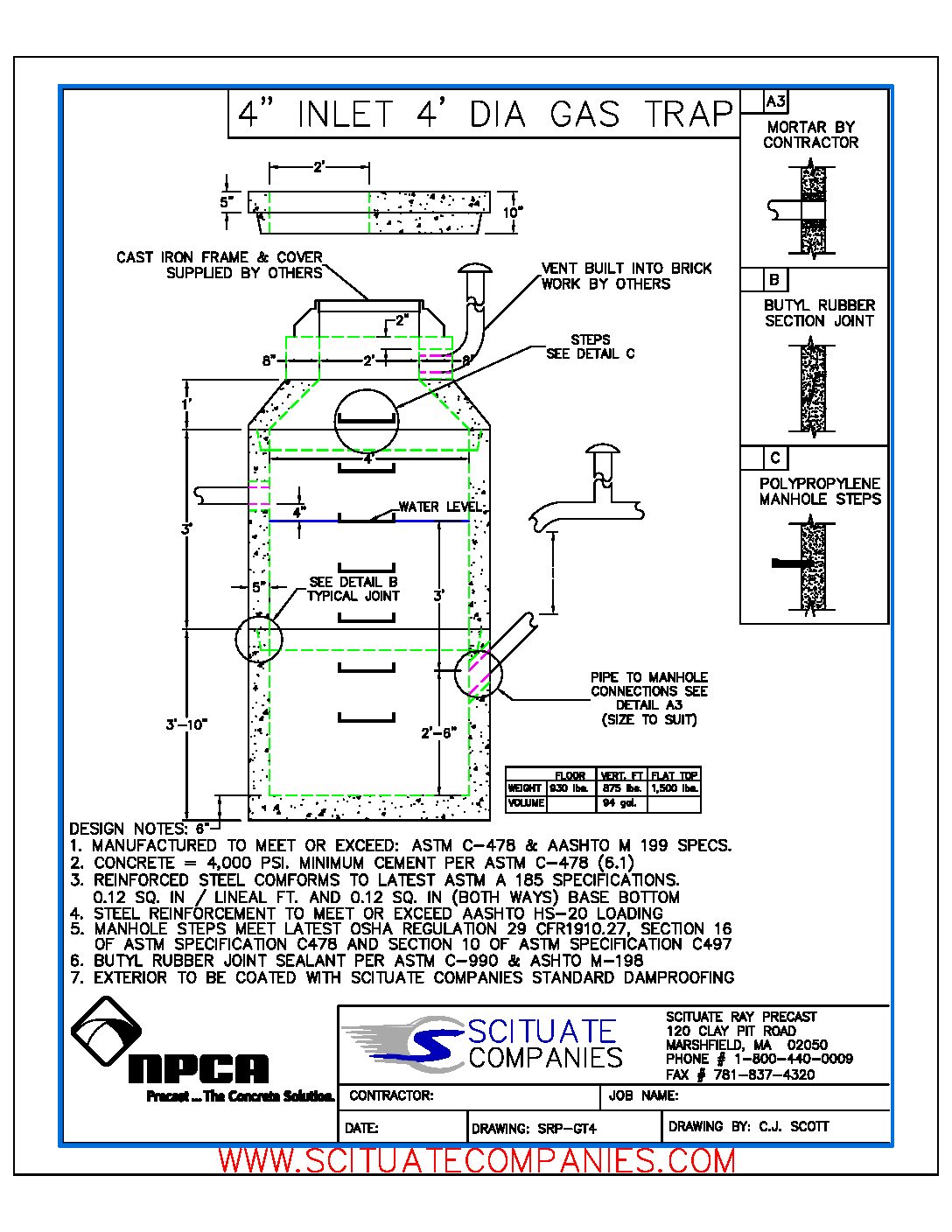 Manholes / Catch Basins - Scituate Concrete Products