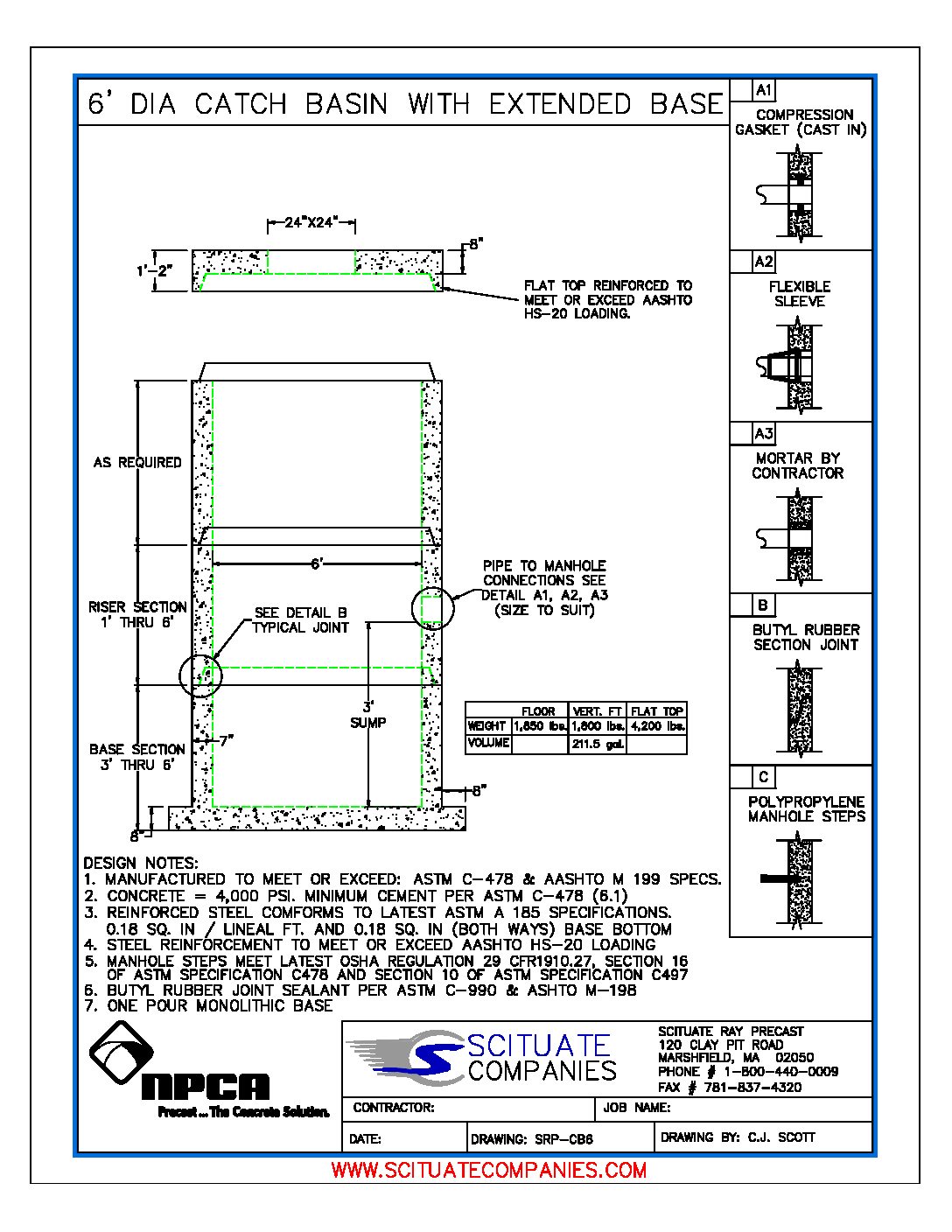 Catch Basin Blueprints