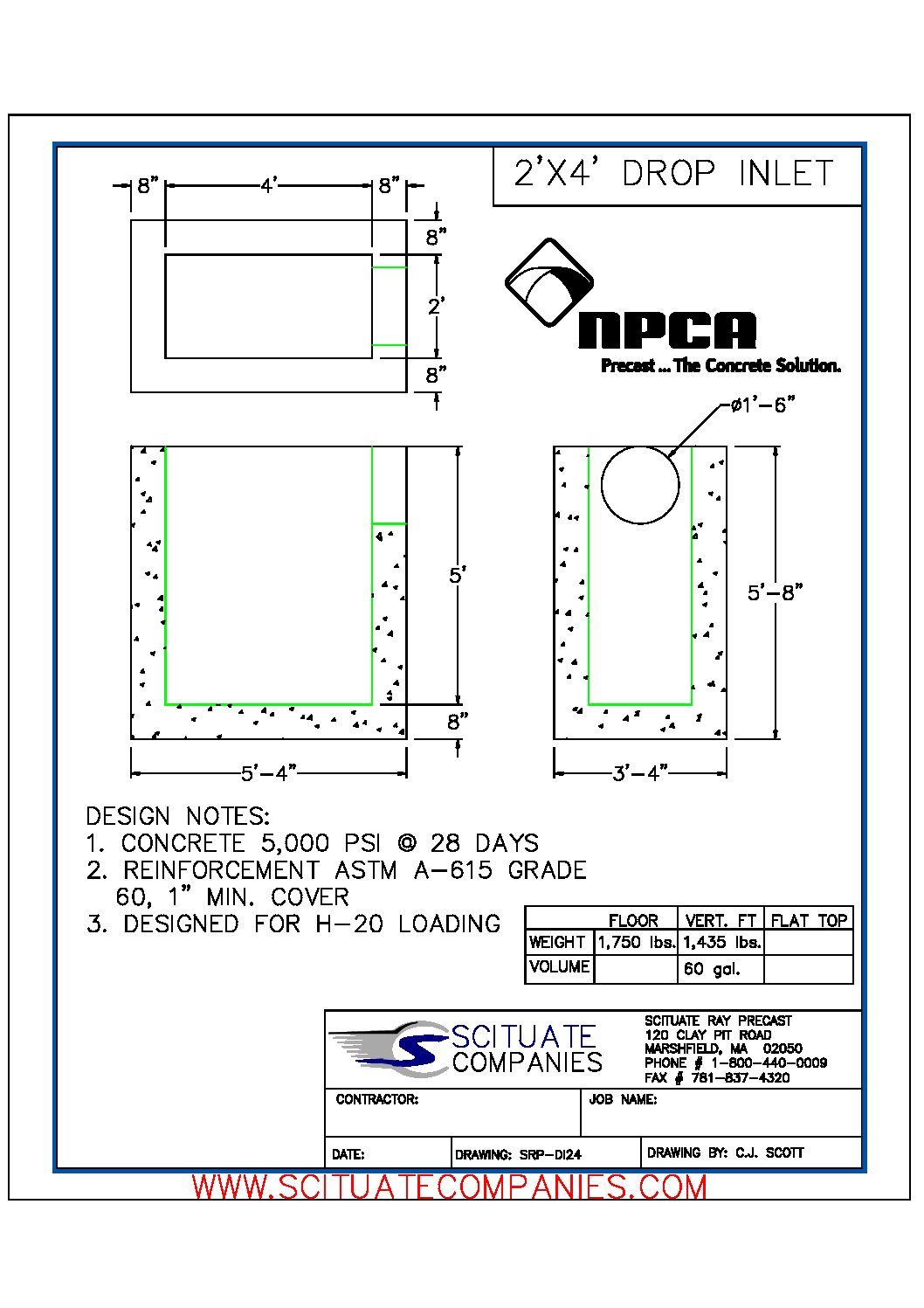 Manholes / Catch Basins - Scituate Concrete Products